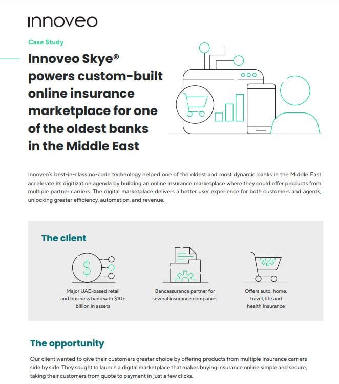 Case Study: Innoveo Skye® Powers Online Insurance Marketplace