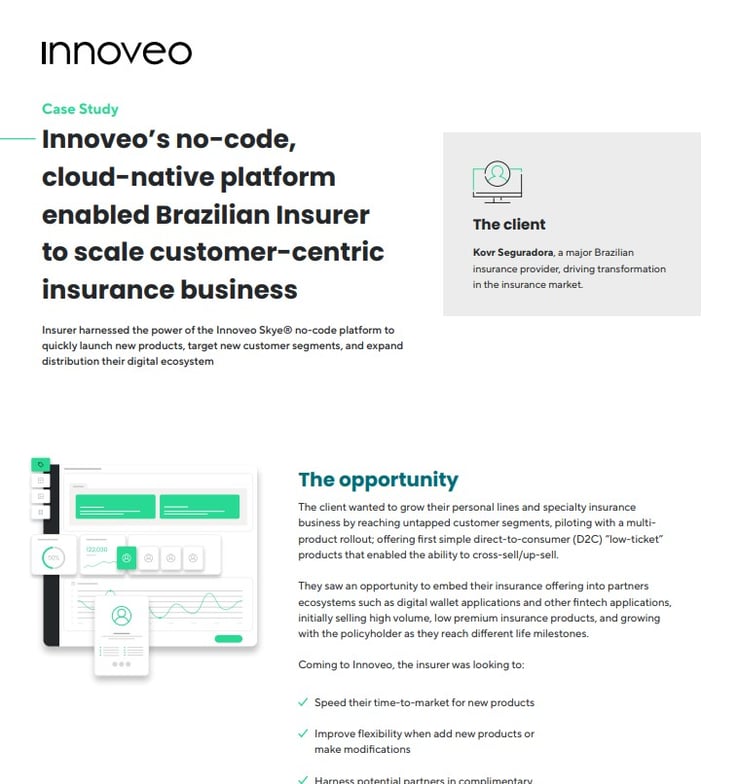 Innoveo Enables Brazilian Insurer to Scale Case Study