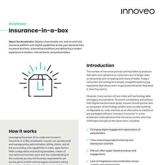 Accelerator Insurance in a Box